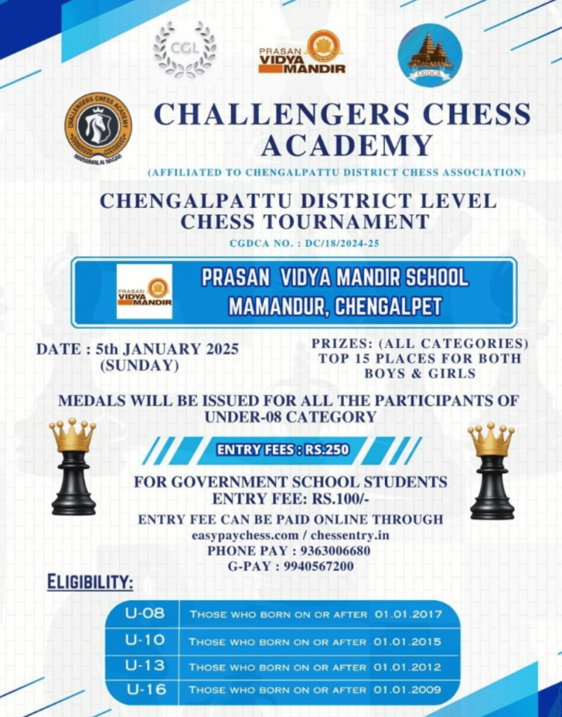 TN State Level Chess Tournament 2025