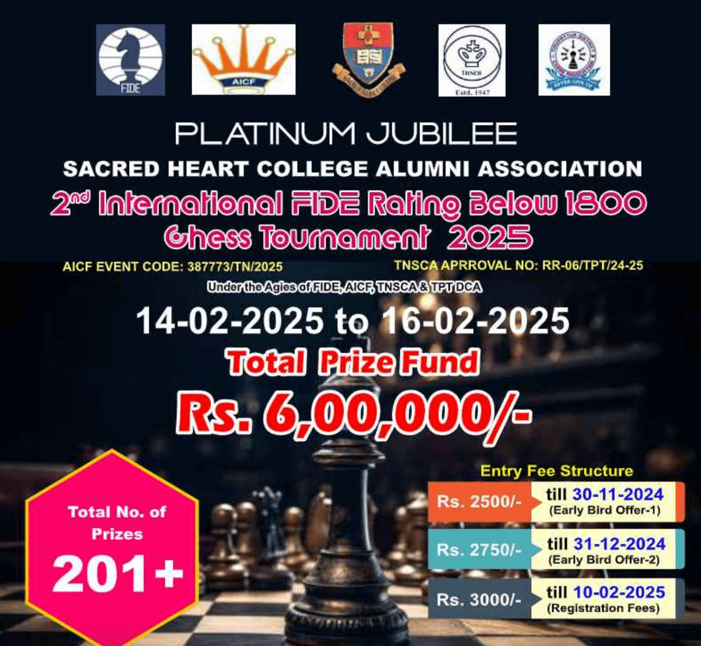 TN Fide Chess Tournament 2025 Below 1800
